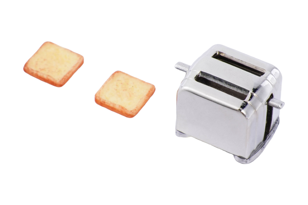 Mini Toaster + Bread Slice Set (3pcs)